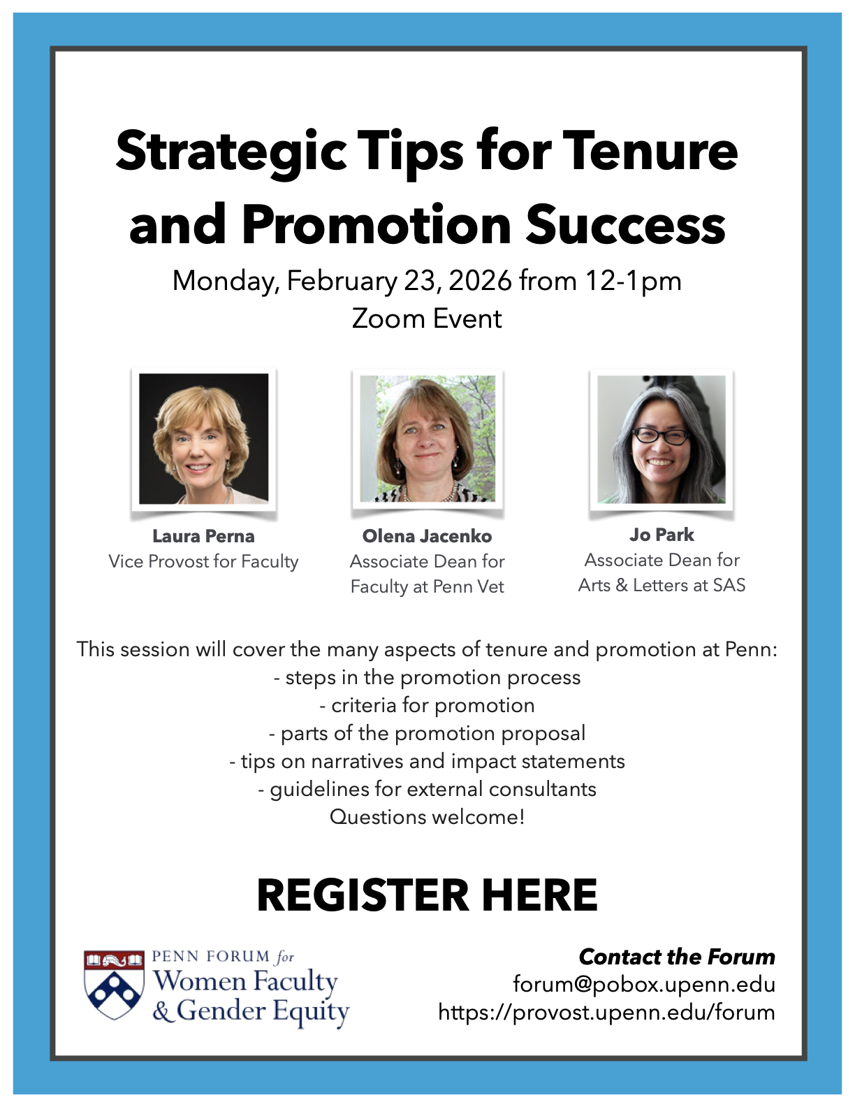 Strategic Tips for Tenure and Promotion Success - Penn Provost